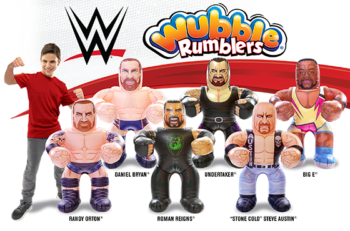 Wubble Rumblers available in Marvel and WWE licenses! - Gigglicious